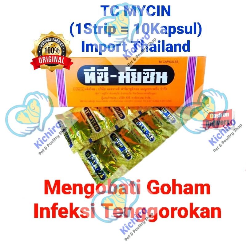 Jual TC Mycin isi 10 Kapsul Import Bangkok Thailand Obat Goham Manikan ...