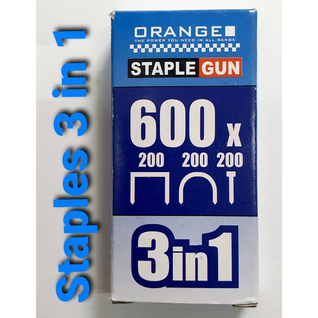 Jual Mollar Refill Staple Gun 3 Way Isi Ulang Staples Tembak Hekter 3 ...