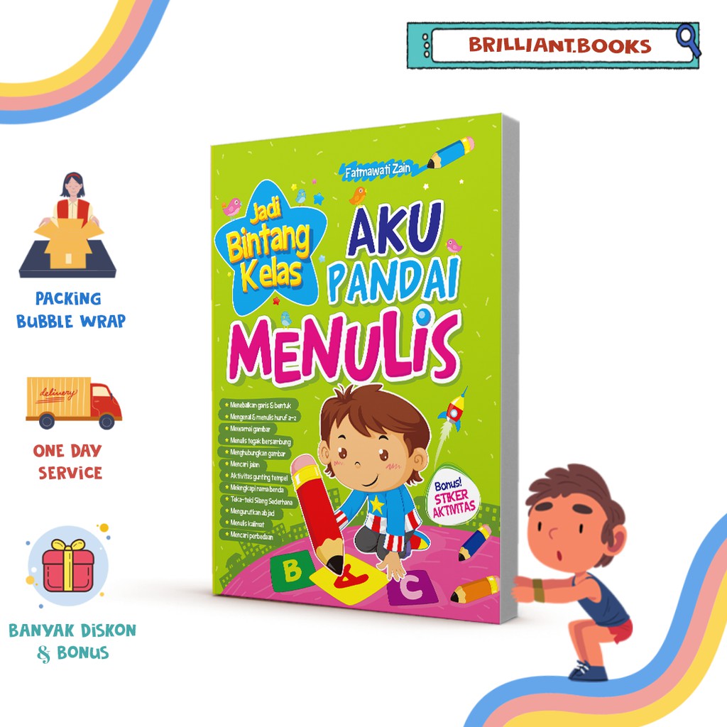Jual PROMO - Buku Anak Pandai Menulis (Jadi Bintang Kelas) - Brilliant ...