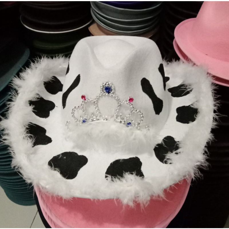 Jual Cowgirl Hat topi cowboy coew aesthetic y2k | Shopee Indonesia