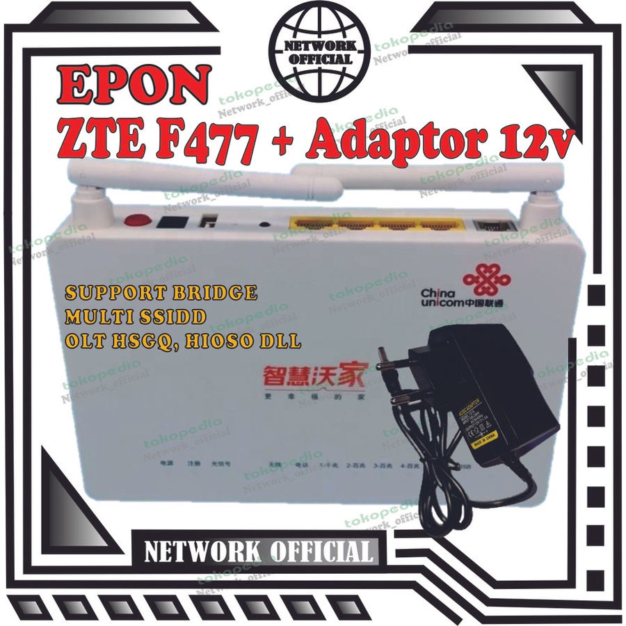 Jual EPON ZTE F477V2 SUPPORT BRIDGE/REMOTE | Shopee Indonesia