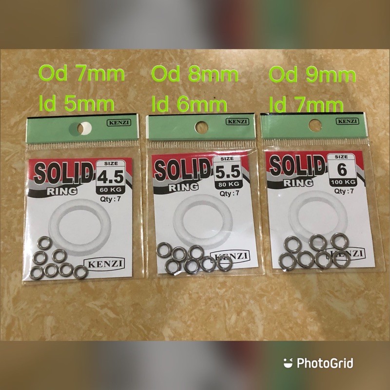 Jual Aksesoris Rangkaian Umpan Mancing Kenzi Solid Ring 8mm dan 9mm | Shopee Indonesia