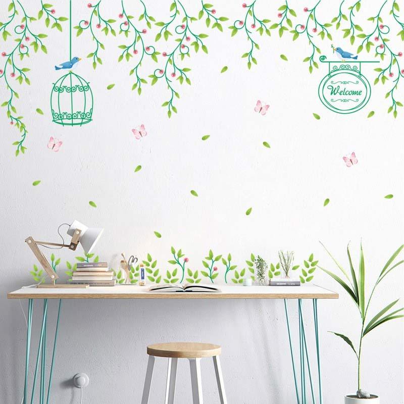 Jual METH WALLSTICKER POHON HIJAU GREEN TREE BRANCH RANTING STIKER ...