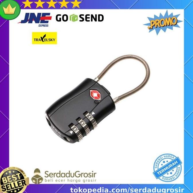 Jual TRAVELSKY Gembok Koper TSA Padlock Kode Angka 3 Digit - TSA07 ...