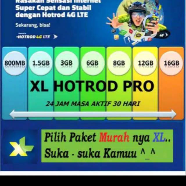 Jual Paket Data Xl Hotrod | Shopee Indonesia