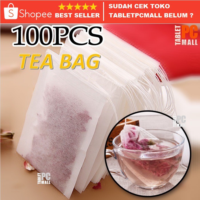 Jual Disposable Tea Bag 100pcs Kantong Teh Celup Kosong | Shopee Indonesia