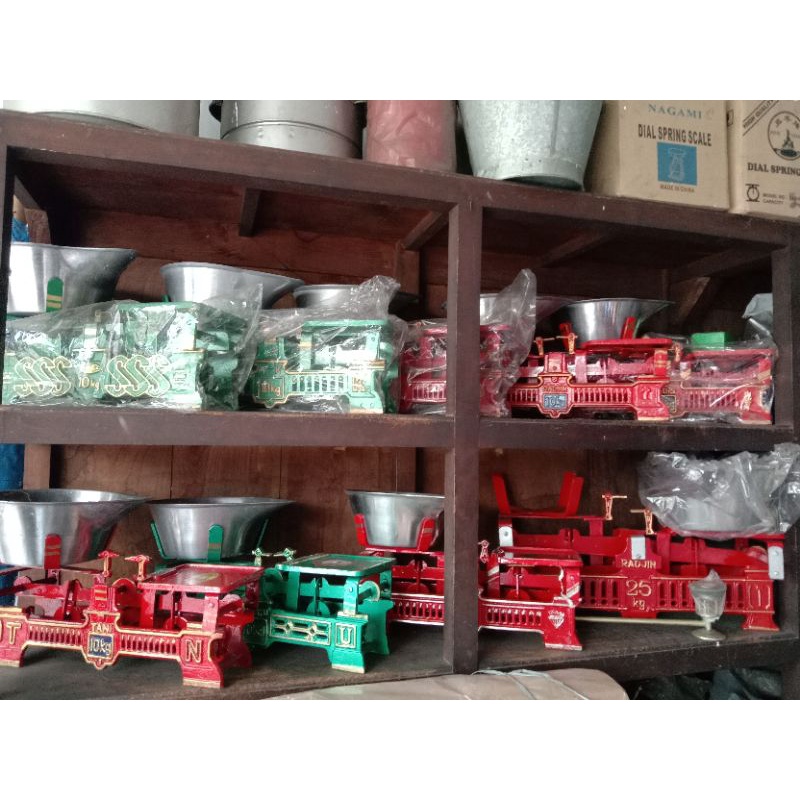 Jual timbangan bebek 10kg/timbangan duduk 10kg lengkap satu set ...