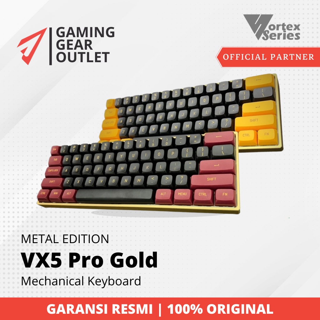 Jual VortexSeries VX5 PRO Gold Metal Edition Mechanical Keyboard ...