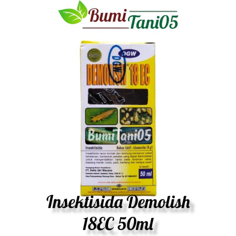 Jual Demolish 18EC insektisida abamectin 50ml | Shopee Indonesia