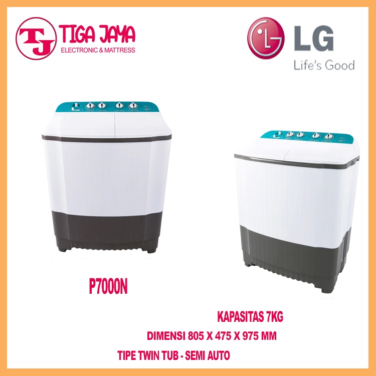 Jual LG P7000N MESIN CUCI LG 7 KG P7000 LG MESINCUCI 7 Kg | Shopee ...