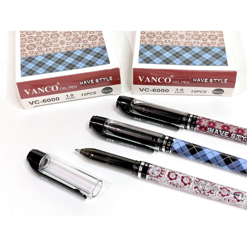 Jual Ballpoint Gel Vanco VC-6000 Batik 1,0 || Bolpen || Bulpen ...