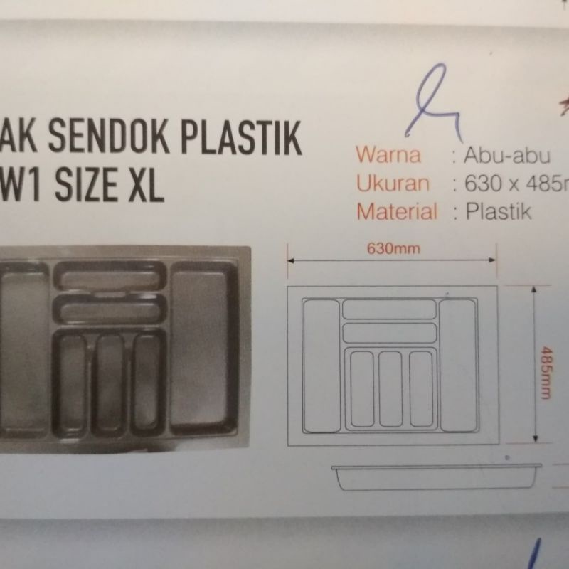Jual rak sendok plastik Abu-abu Kw 1 size XL (lebar 630 mm) | Shopee ...