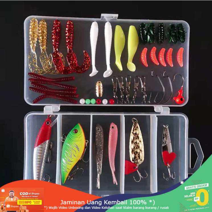 Jual (BISA COD) RVOSTR LIXADA Umpan Pancing Ikan Set Fishing Bait Kit 45PCS - DWS250-D | Shopee ...