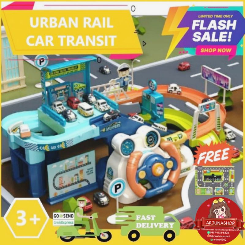 Jual Mainan Edukasi Anak Urban Rail Car Transit | Shopee Indonesia