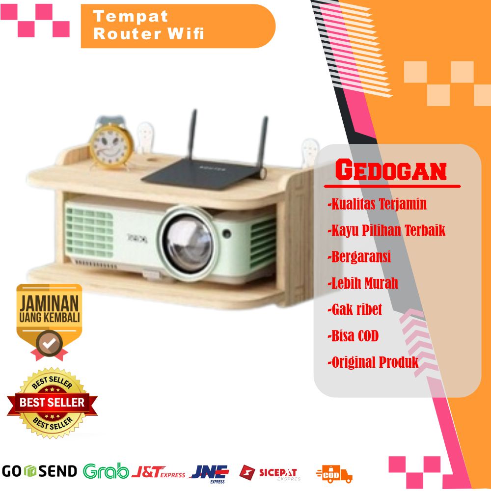 Jual Rak Dinding Gantung Serbaguna / Tempat Wifi DVD Recoder PS4 ...