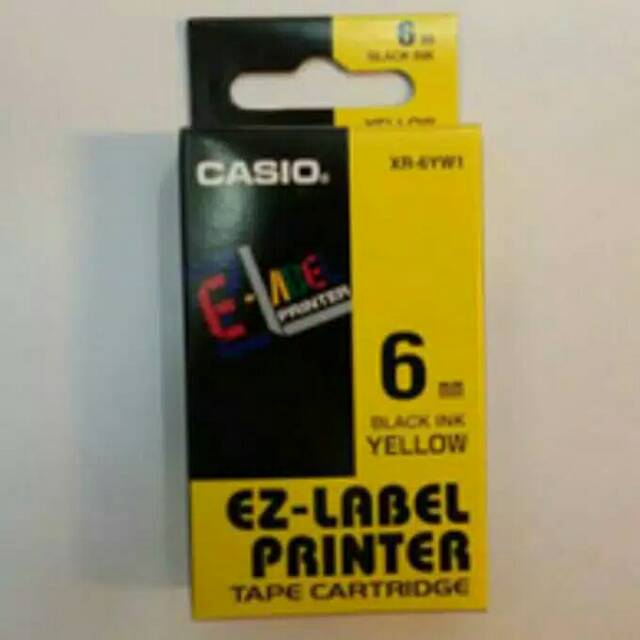 Jual Label Printer Casio 6mm / Pita Label Casio (100% original ...