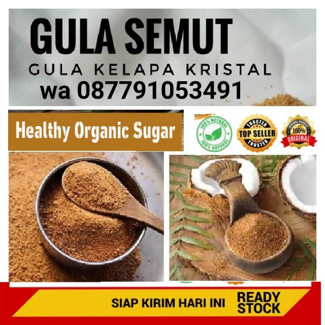 Jual Organic Coconut Sugar 250gr - Original Gula Kelapa Semut Kristal ...