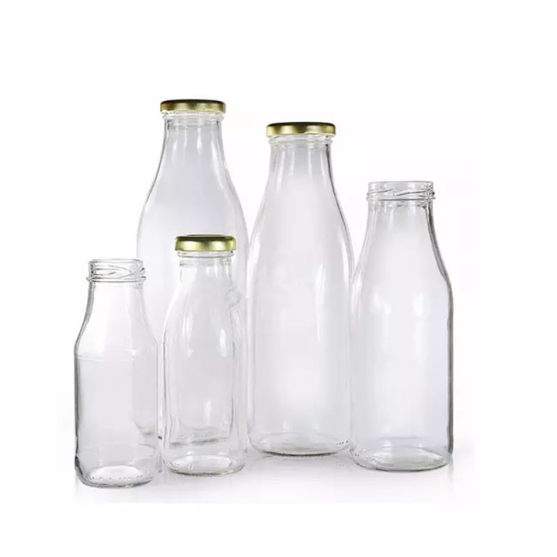 Jual botol kaca 500ml / botol susu / botol kaca kopi / botol jus ...
