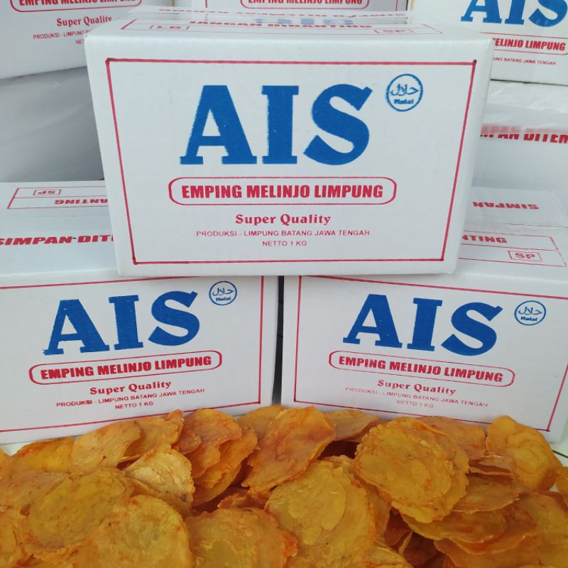 Jual Emping Melinjo Benggol Pedas 1kg + Kemasan Dus Asli merk emping ...