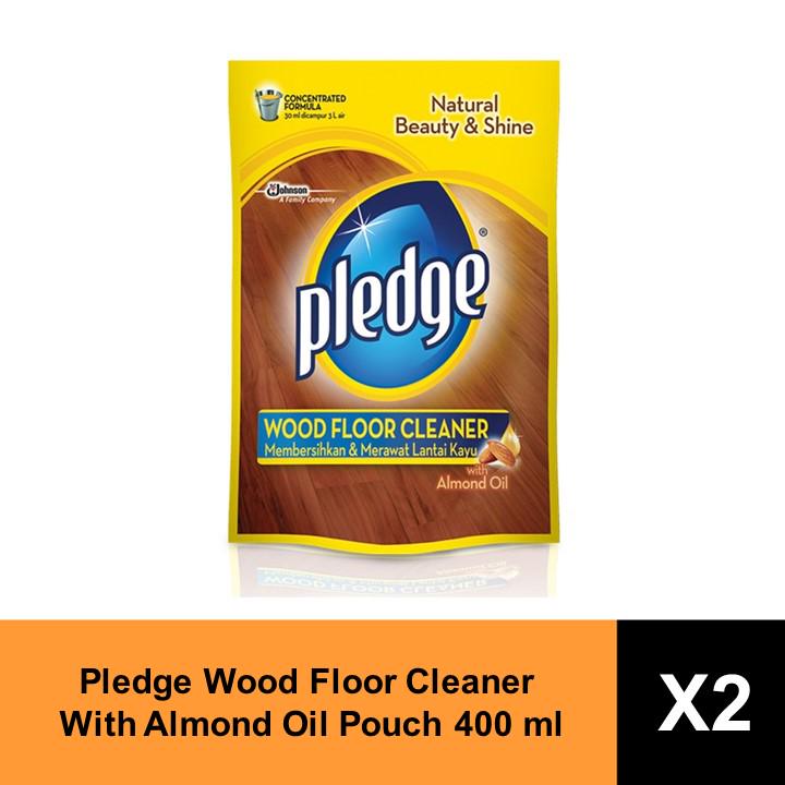 Jual Pledge Wood Floor Cleaner Almond Oil 2 x 400 mL | Shopee Indonesia