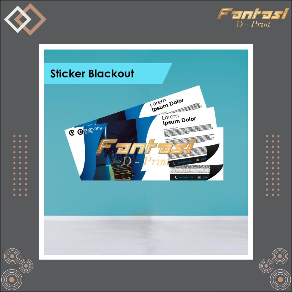 Jual Sticker Blackout Hitam | Shopee Indonesia