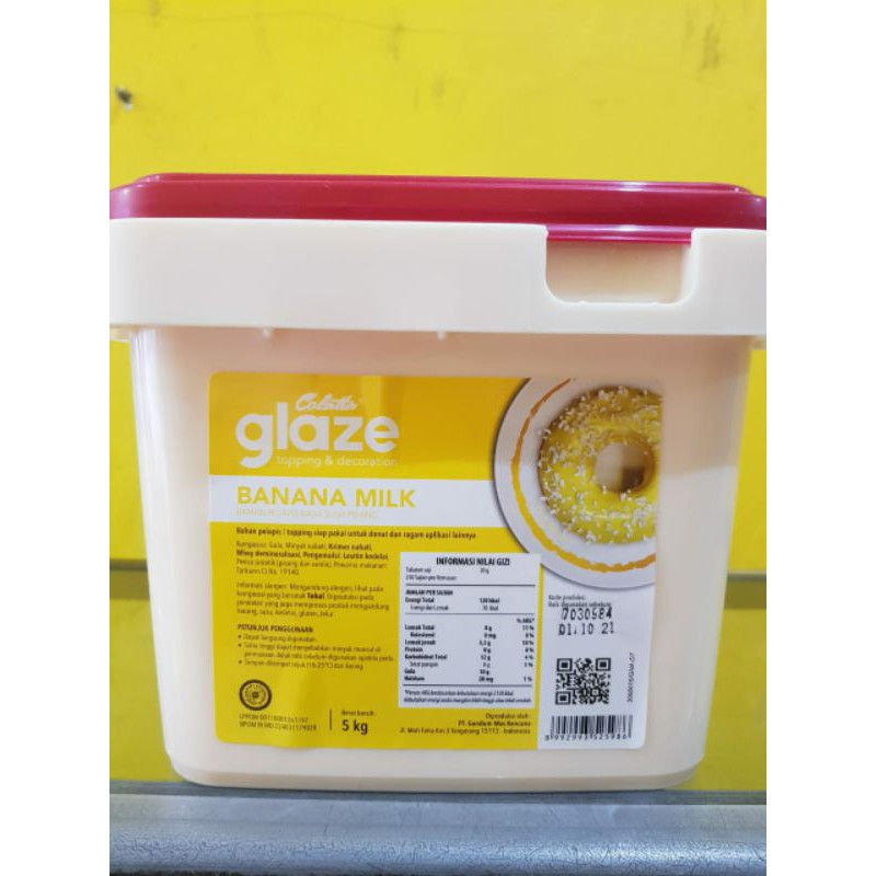 Jual dip glaze donat banana colatta | glaze donat colatta rasa banana ...