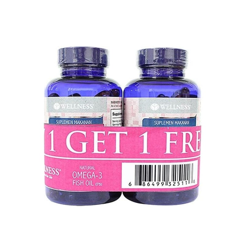 Jual Wellness Omega-3 Fish Oil 75's Banded | Shopee Indonesia