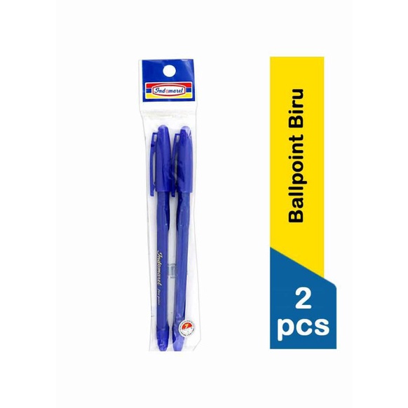 Jual Indomaret Ballpoint 2'S Biru | Shopee Indonesia