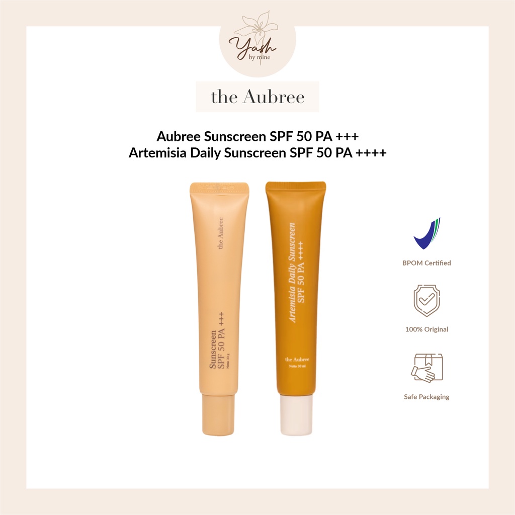 Jual The Aubree Artemisia Daily Sunscreen SPF 50 PA ++++ 50gr | Shopee Indonesia