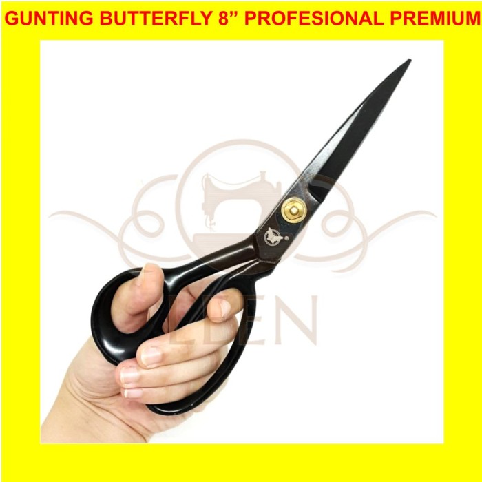 Jual Gunting Kain BUTTERFLY 8 Inch BAJA Premium Profesional Tailor LEEN ...