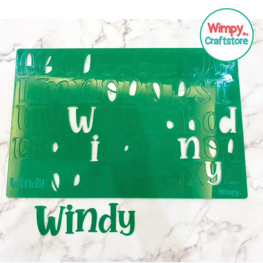 Jual Wimpy Cetakan Stamp Huruf Alphabet Stamping Dekorasi Kue Fondant ...
