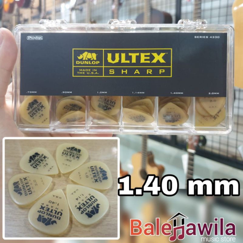 Jual Pick Guitar Pick Pik Gitar Dunlop ULTEX Sharp Series 4330 ORIGINAL ...