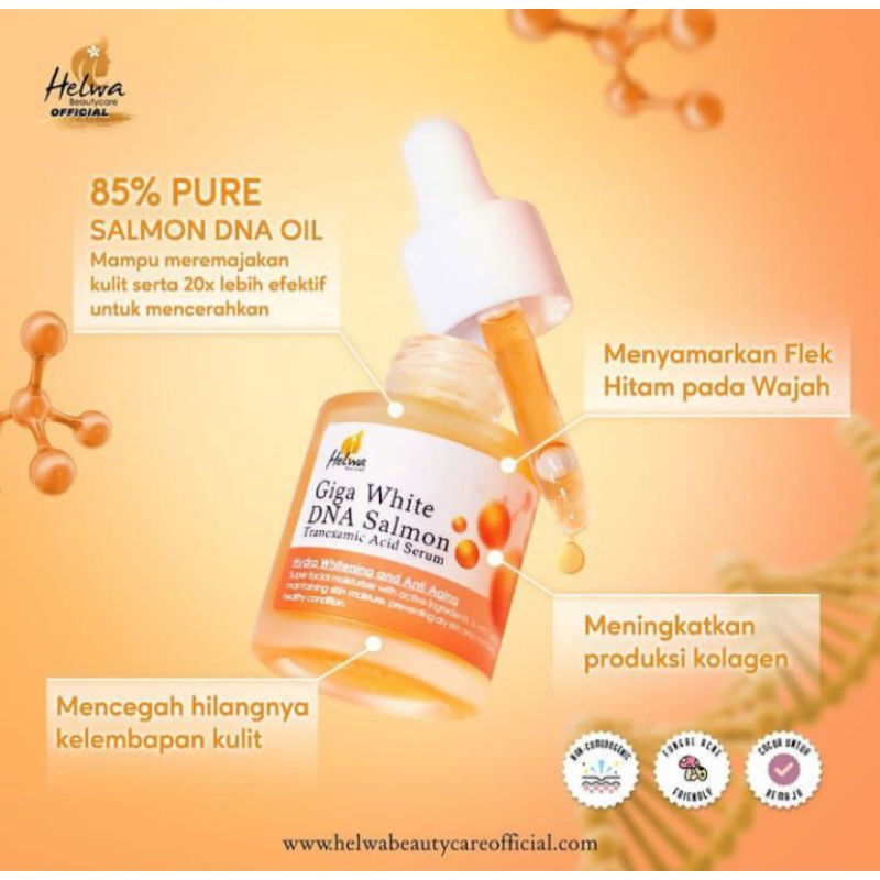 Jual NEW!! SERUM GIGA WHITE DNA SALMON HELWA BEAUTYCARE | Shopee Indonesia