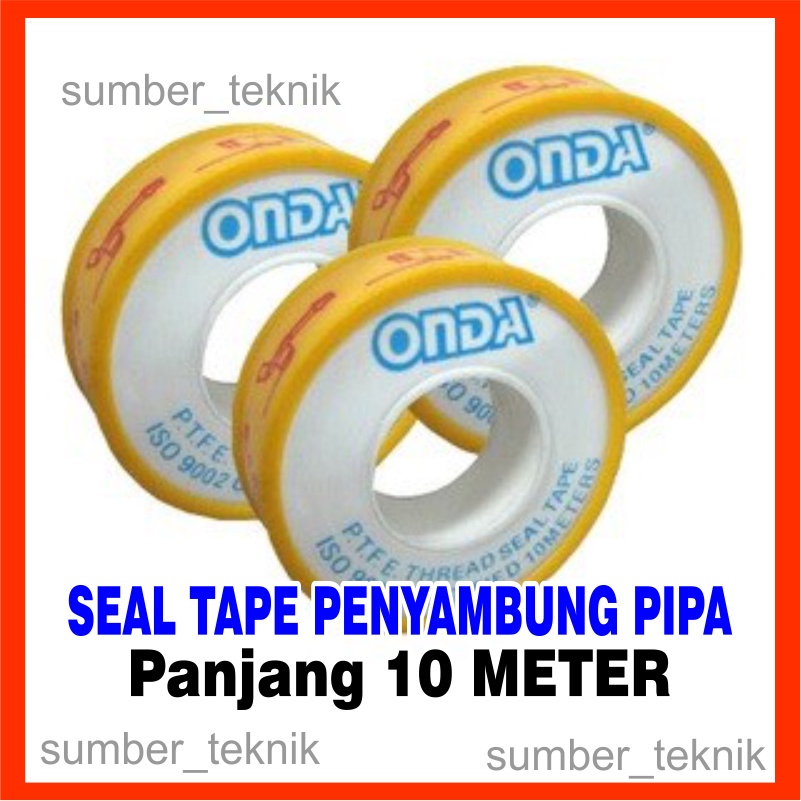 Jual Seal Tape Putih Untuk Sambungan Pipa Ukuran 2 cm x 10 meter ...