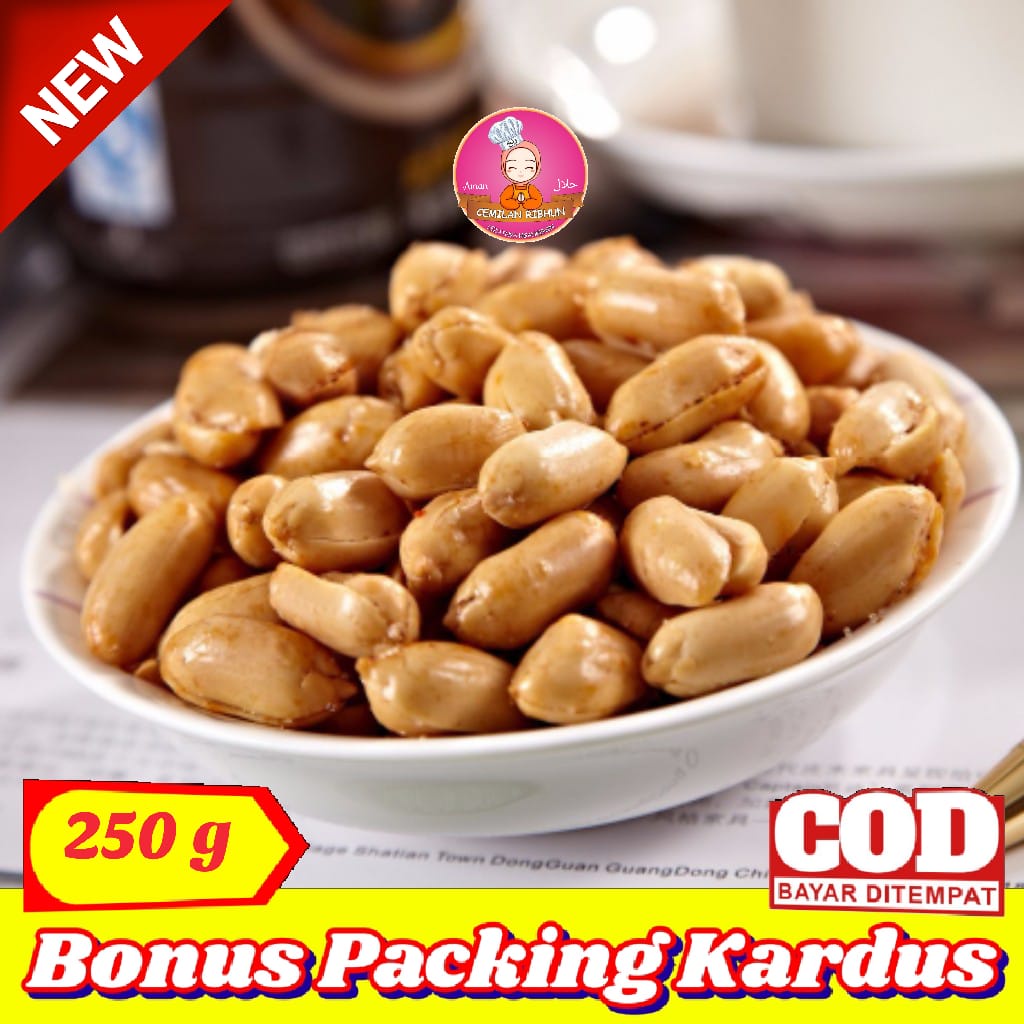 Jual Kacang Goreng 250g Lengkap Dengan Taburan Bawang Goreng - Cemilan ...