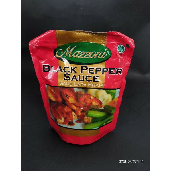 Jual Mazzoni Saus Lada Hitam Black Paper 250g | Shopee Indonesia