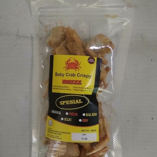 Jual Baby Crab Crispy Snack Seafood | Camilan Instant Oleh oleh Khas ...