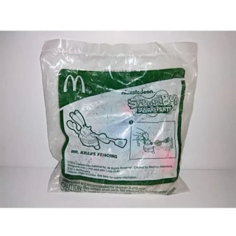 Jual Mr Krabs Fencing - Spongebob Squarepants - Happy Meal Mc Donald ...