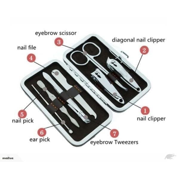 Jual Organizer Lengkap Gunting Kuku Travel Nail Art Set Manicure ...