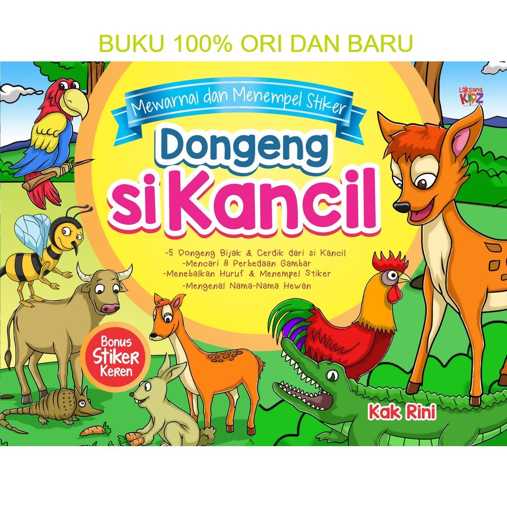 Jual Buku Mewarnai & Menempel Stiker; Dongeng Si Kancil - Laksana ... Jual Buku Mewarnai & Menempel Stiker; Dongeng Si Kancil - Laksana ...