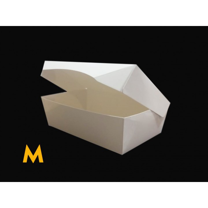 Jual Paper Box lunch / kotak nasi / food tray ukuran M (Min.20 pcs ...