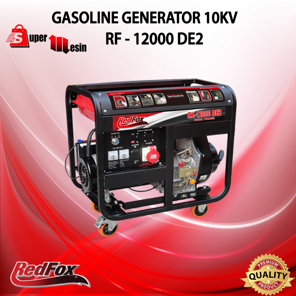 Jual Genset listrik bensin diesel generator 2 silinder RX 12000 DE2 10 ...