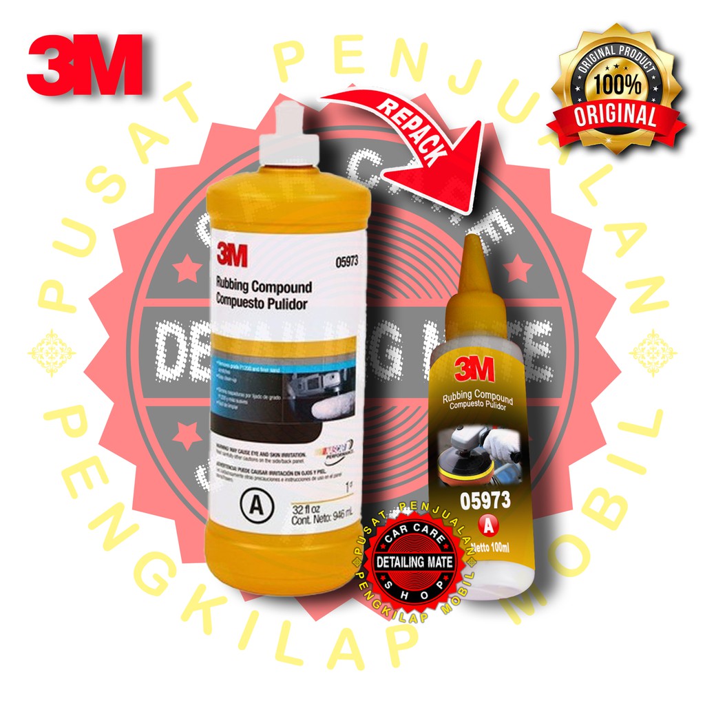 Jual 3M Perfect it II Rubbing Compound Repack 100ml - 5973 | Shopee Indonesia