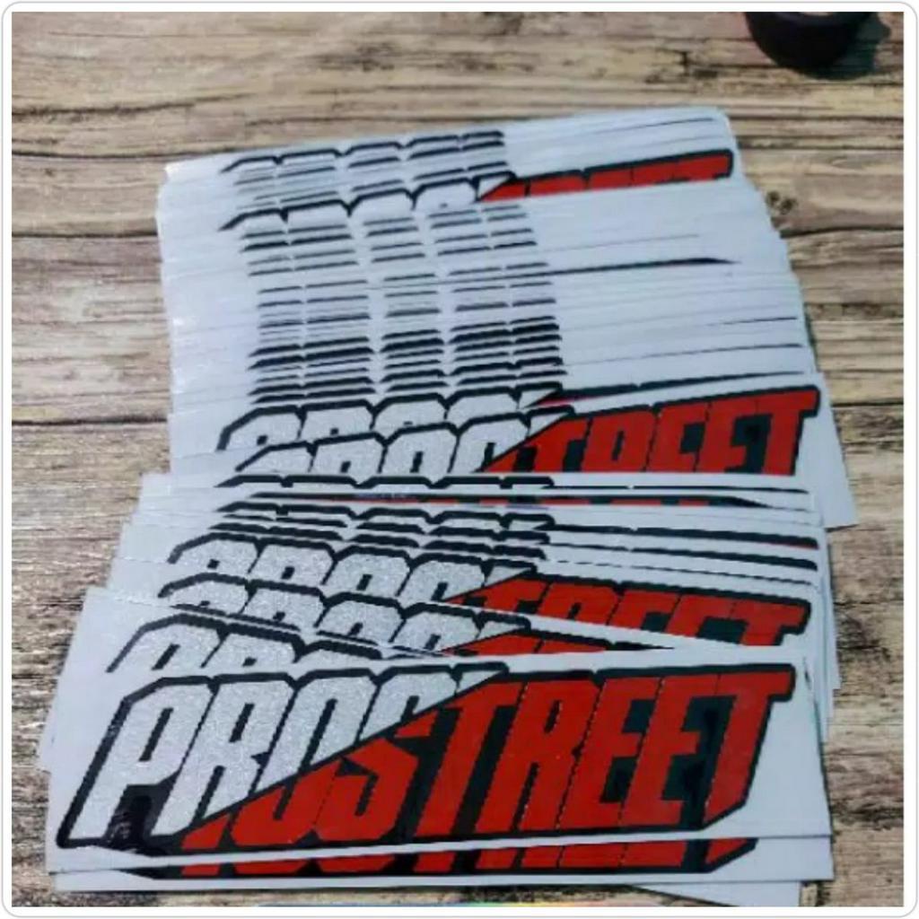 Jual Stiker Motor PROSTREET Logo Full Warna Hologram Stiker Body Motor ...