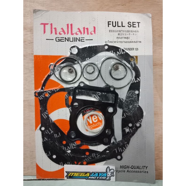 Jual GASKET PACKING PAKING FULL SET THUNDER 125 HIGH QUALITY THALLAND PAKING FULL SET THUNDER ...