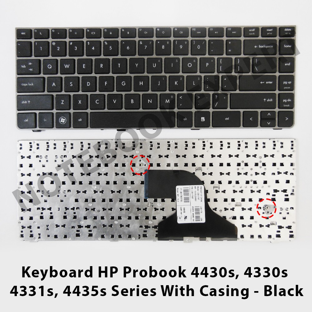 Jual Keyboard HP Probook 4430s, 4330s, 4331s, 4435s With Casing - Black ...