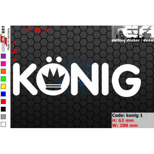 Jual ea cutting sticker / decal Code: konig 1 ( sponsor logo ) | Shopee ...