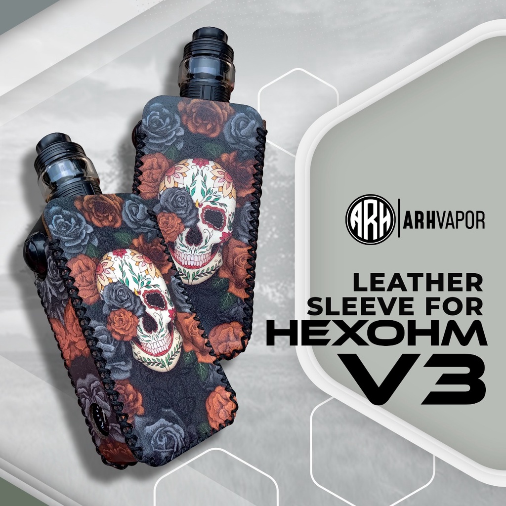 Jual Leather Case Hexohm V3 Flower Skull - Bisa Custom Gambar | Shopee ...