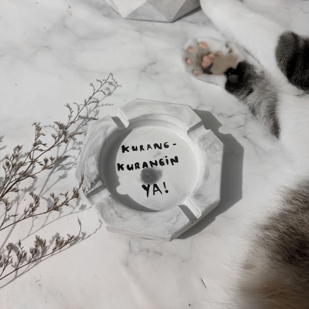 Jual Concrete Ashtray CUSTOM premium / Asbak Estetik / Asbak Custom ...