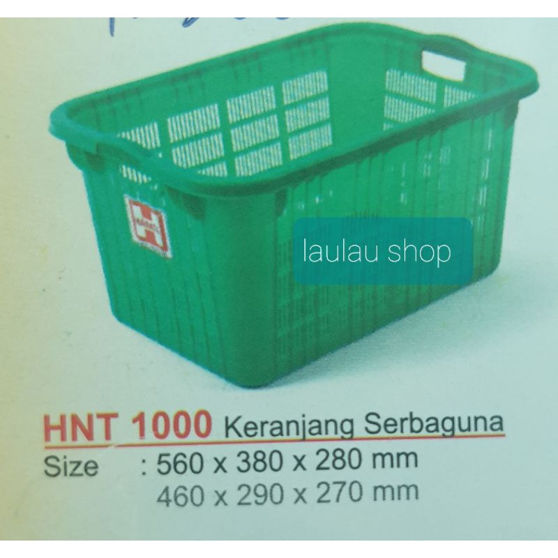 Jual 56x38x28 Box Container Hanata 1000 Keranjang Industri Buah Ikan ...
